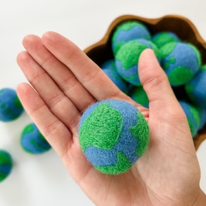 Felt Earth, Felt Globe, Earth Day Learning, Sensory Bin Activity, Craft ...