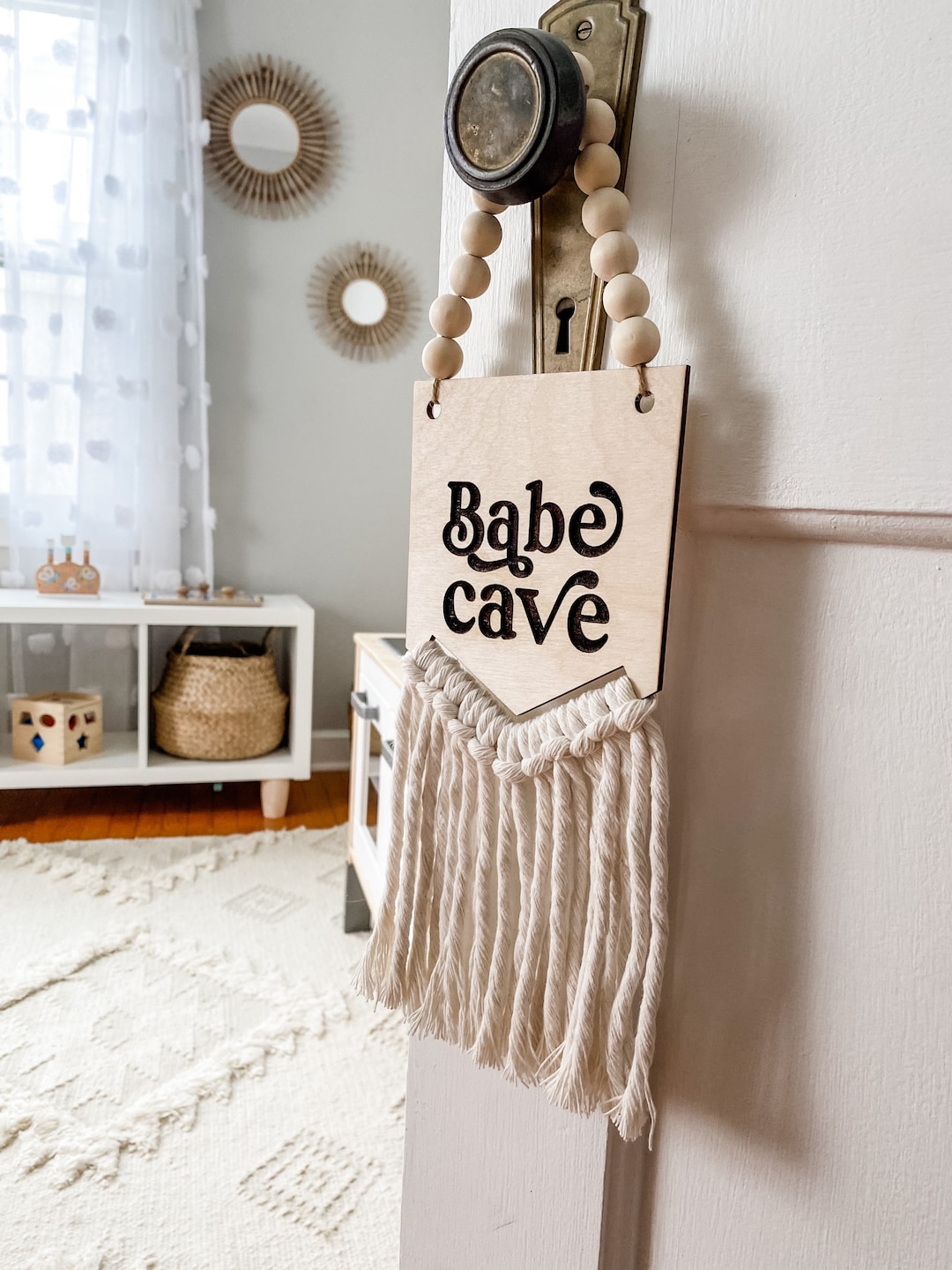 Babe Cave Sign Boho Nursery Signs Boho Baby Girl Nursery - Etsy