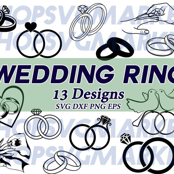 Rings together svg - Etsy Nederland