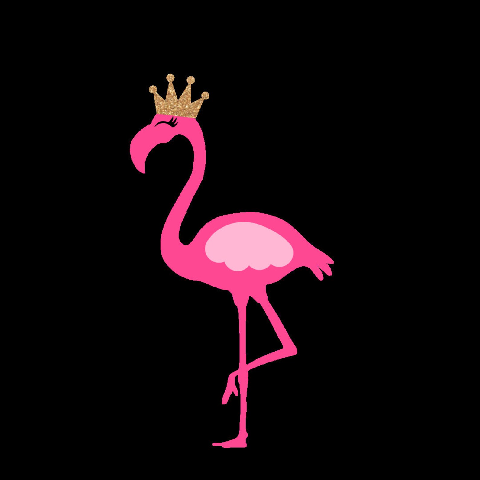 Flamingo Svg Summer Svg Beach Svg Princess Svg Crown Svg Etsy