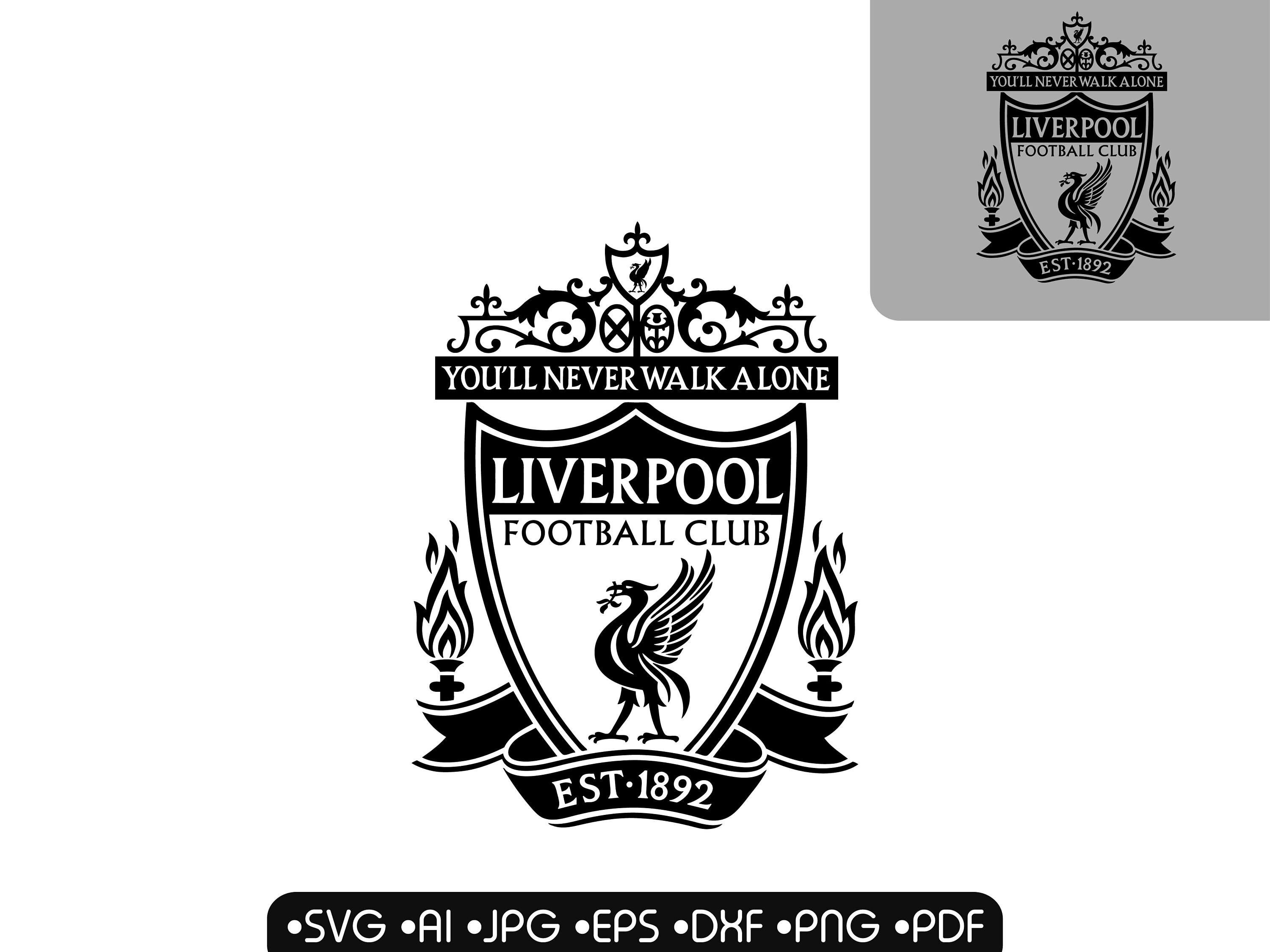 Liverpool Football Club logo vector | Etsy