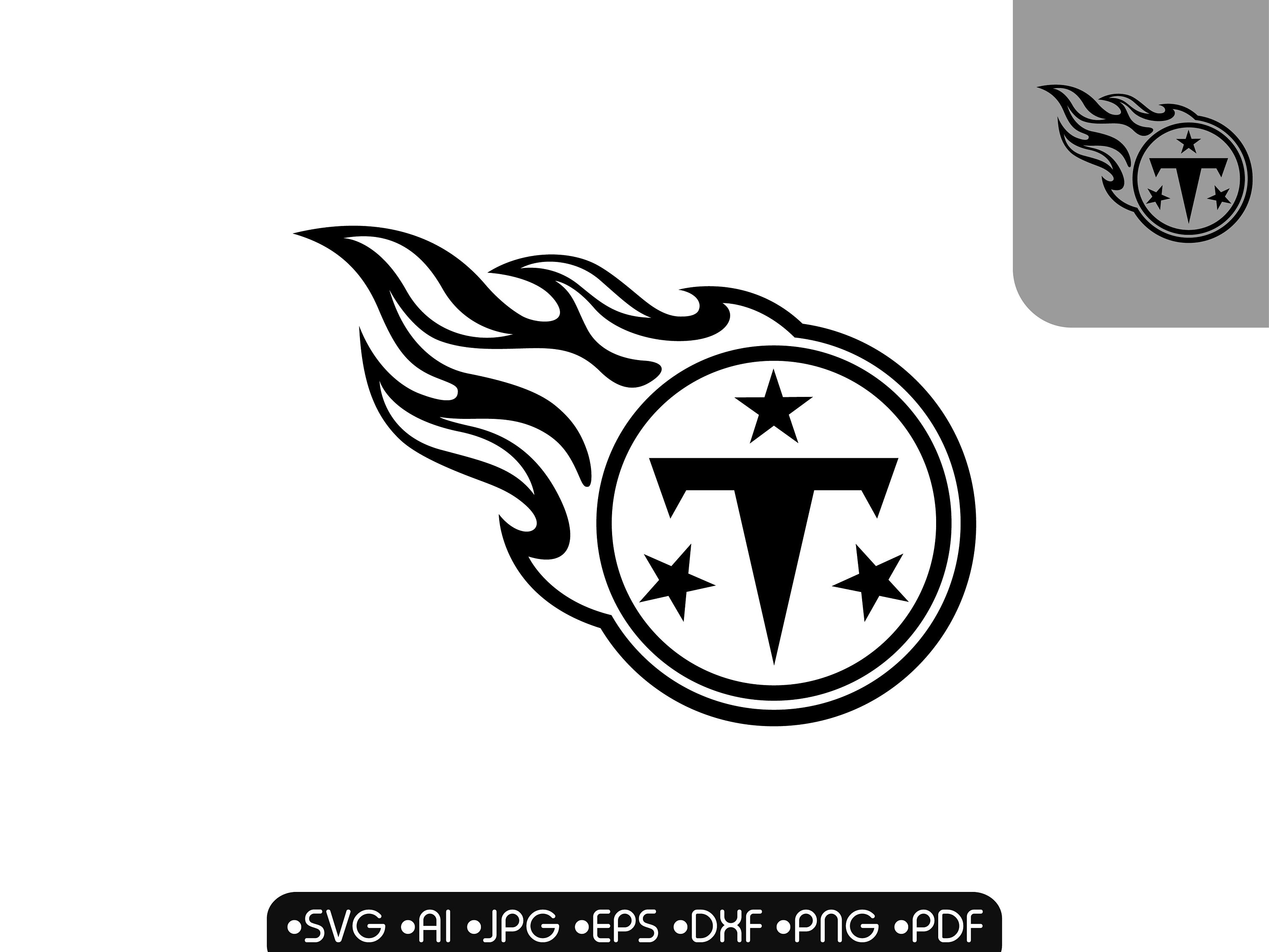 Tennessee Titans Logo Silhouette NFL vector | Etsy