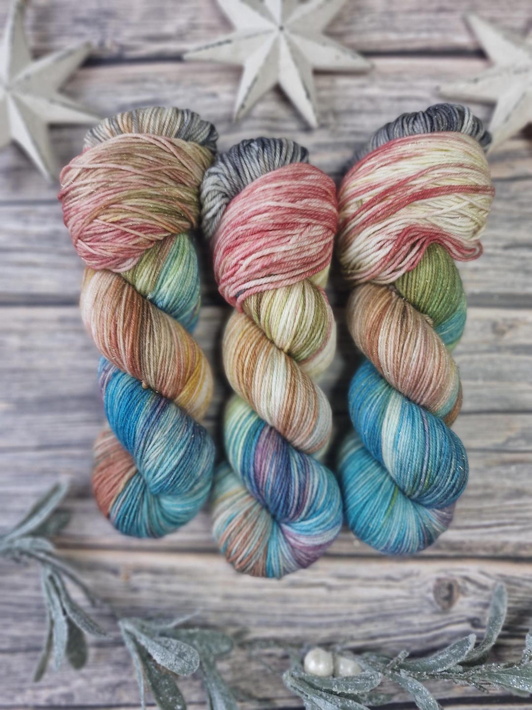 Christmas in Town, Hand Dyed Merino Yarn 100g – Superwash Wool, Deluxe ...
