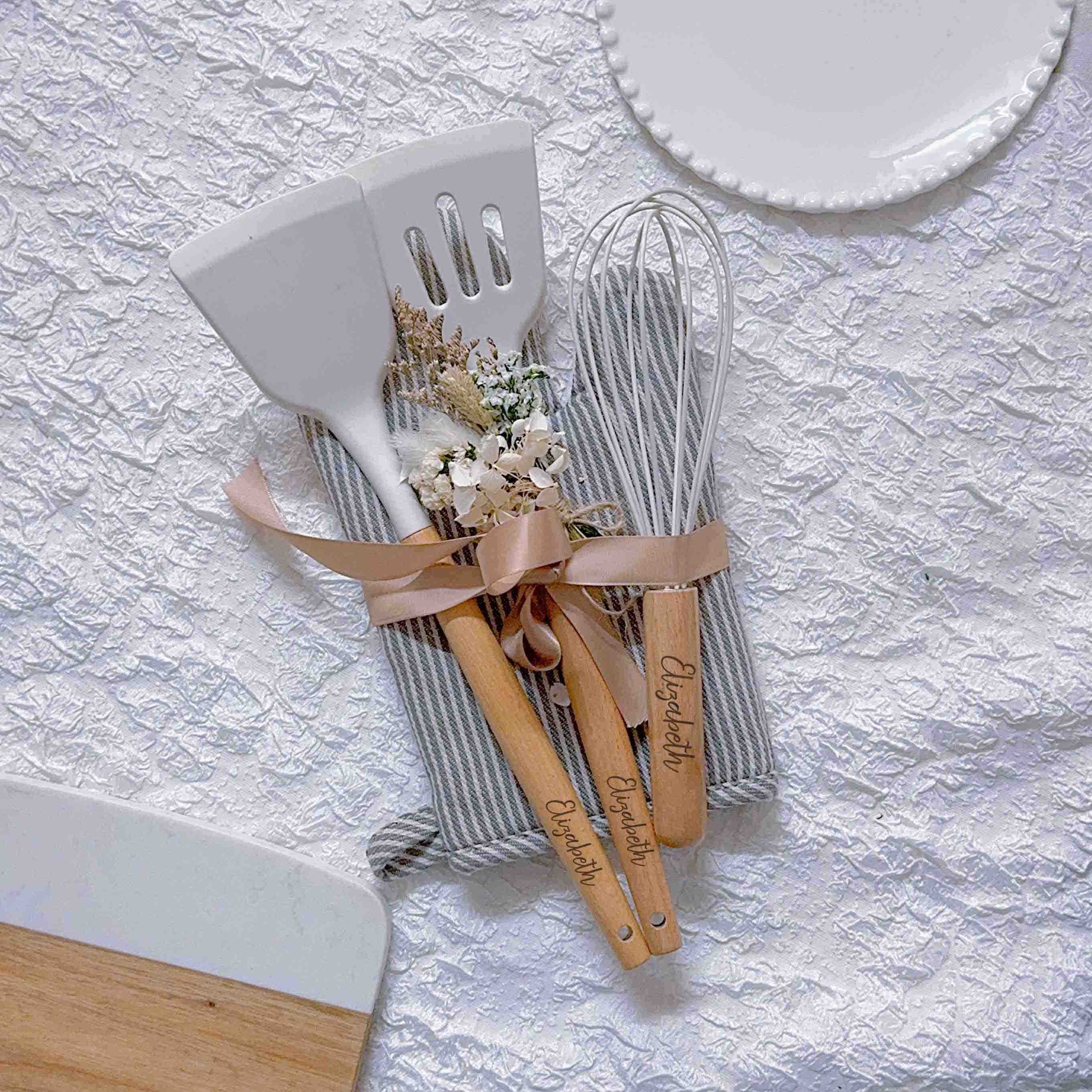 Personalized Baking Gift Set, Engraved Kitchen Utensils, Corporate ...