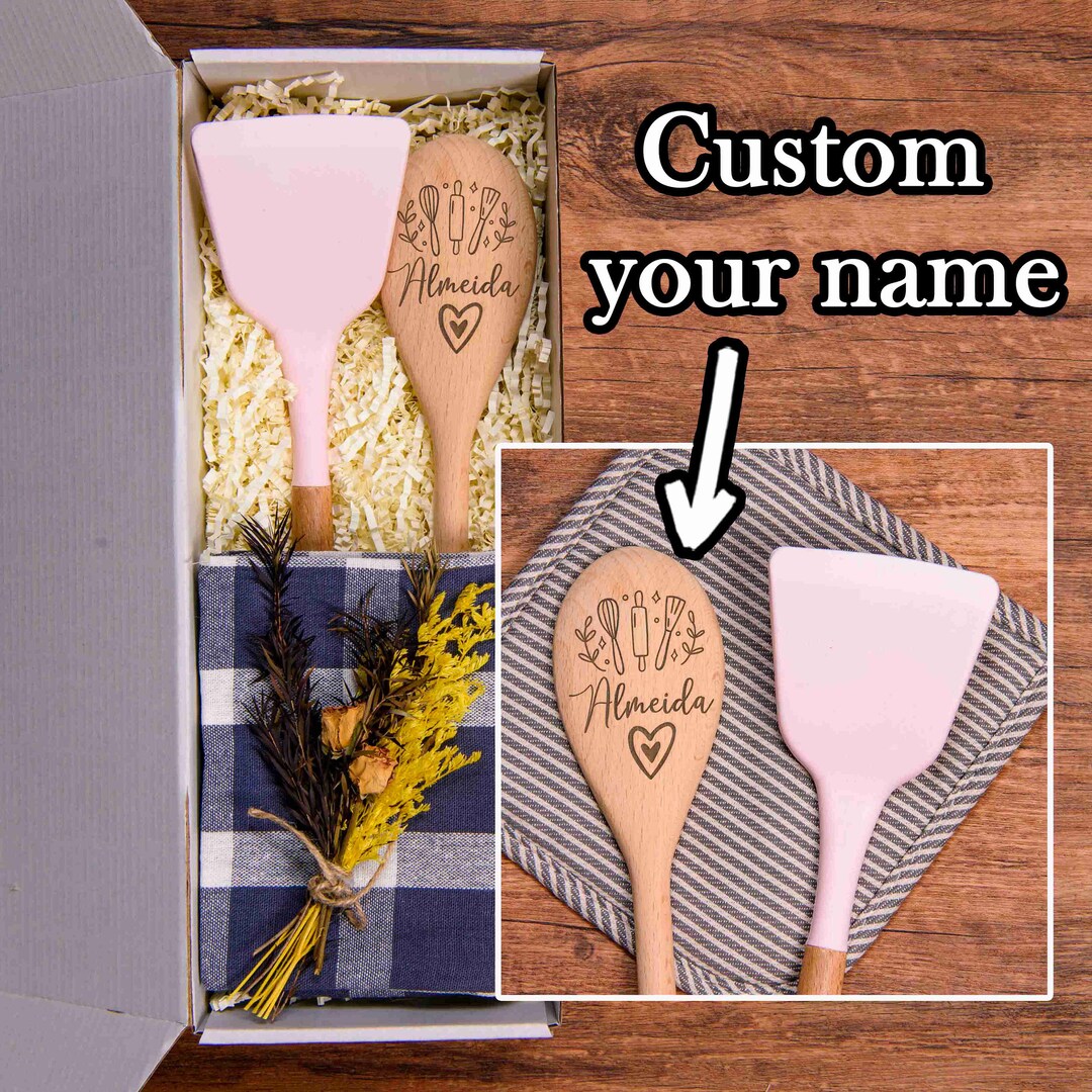 Wooden Spoon Gift Box, Birthday Gift Box, Engraved Wooden Spoon and ...