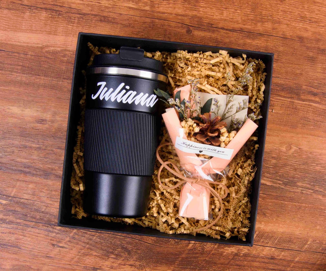 Men's Thermos Gift Box, Custom Vacuum Insulated Thermal Cup, Gift for ...