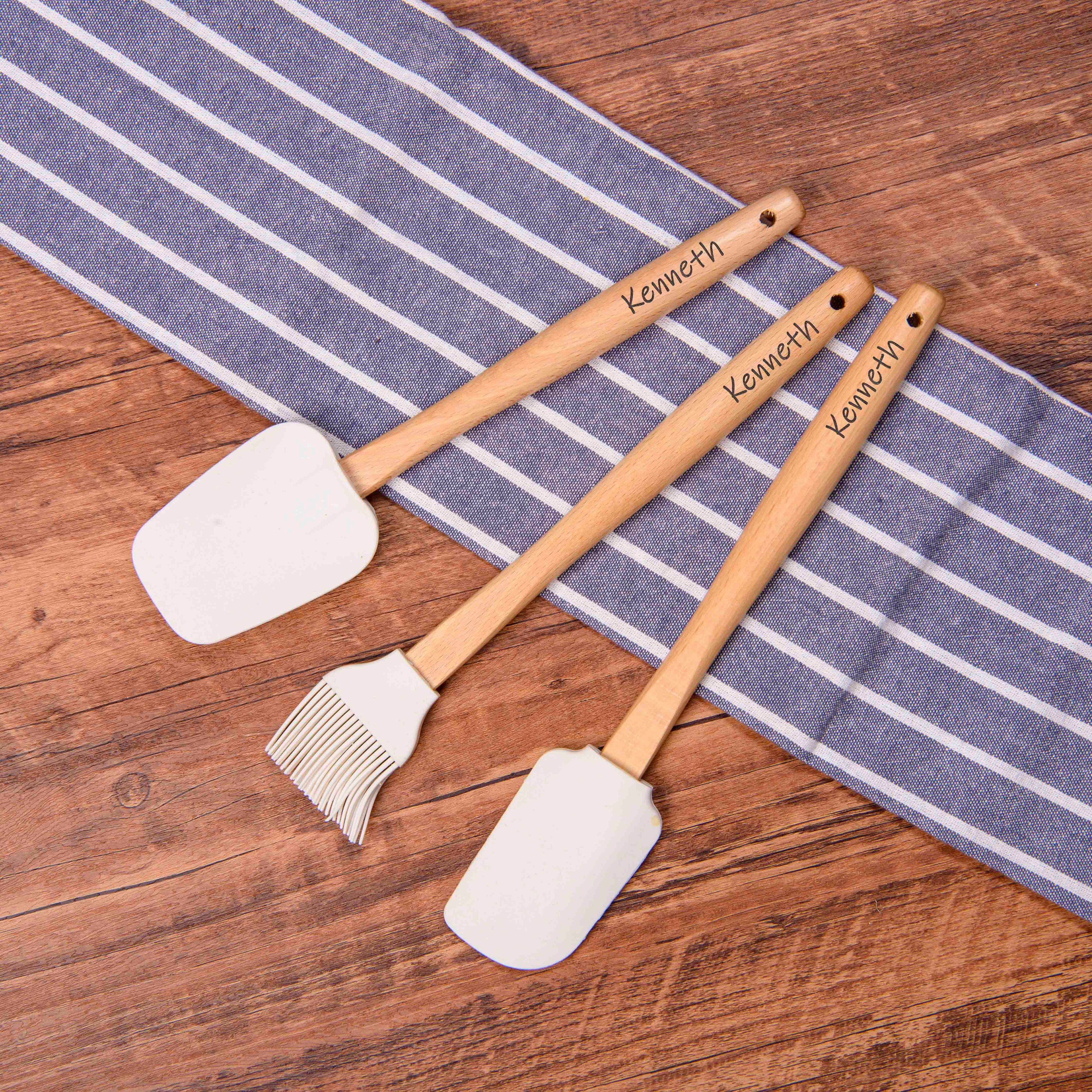 Personalized Baking Gift, Engraved Rolling Pin, Wooden Spoon and ...