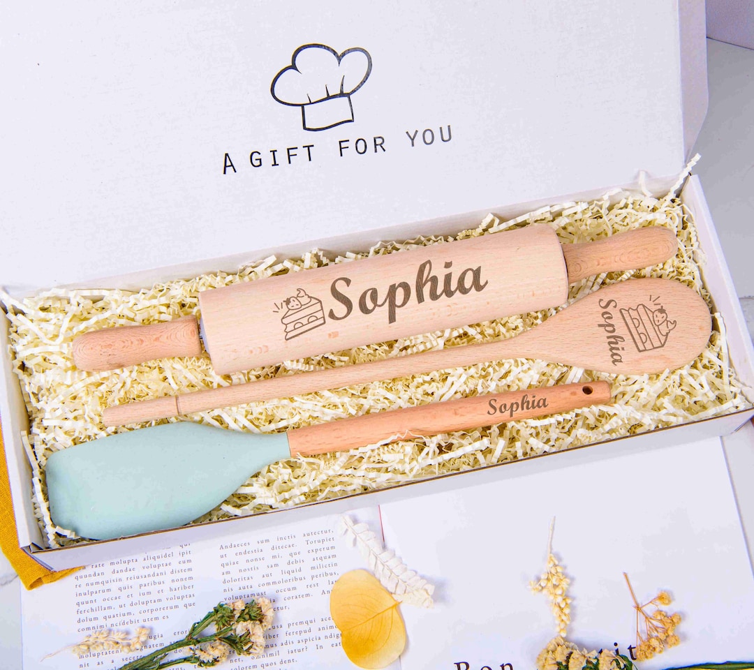 Personalised Baking Set, Home Baking Gift Box, Kitchen Cooking Utensils ...