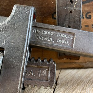 Ridge Tool Co 14" Pipe Wrench | Vintage Tools | Made in USA - Etsy