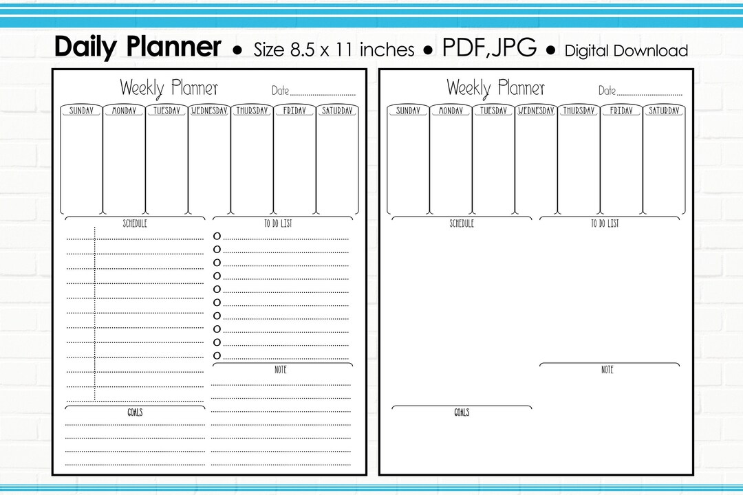 24 Hour Clock Printable|24 Hour Weekly Planner|24 Hour Daily|monthly ...