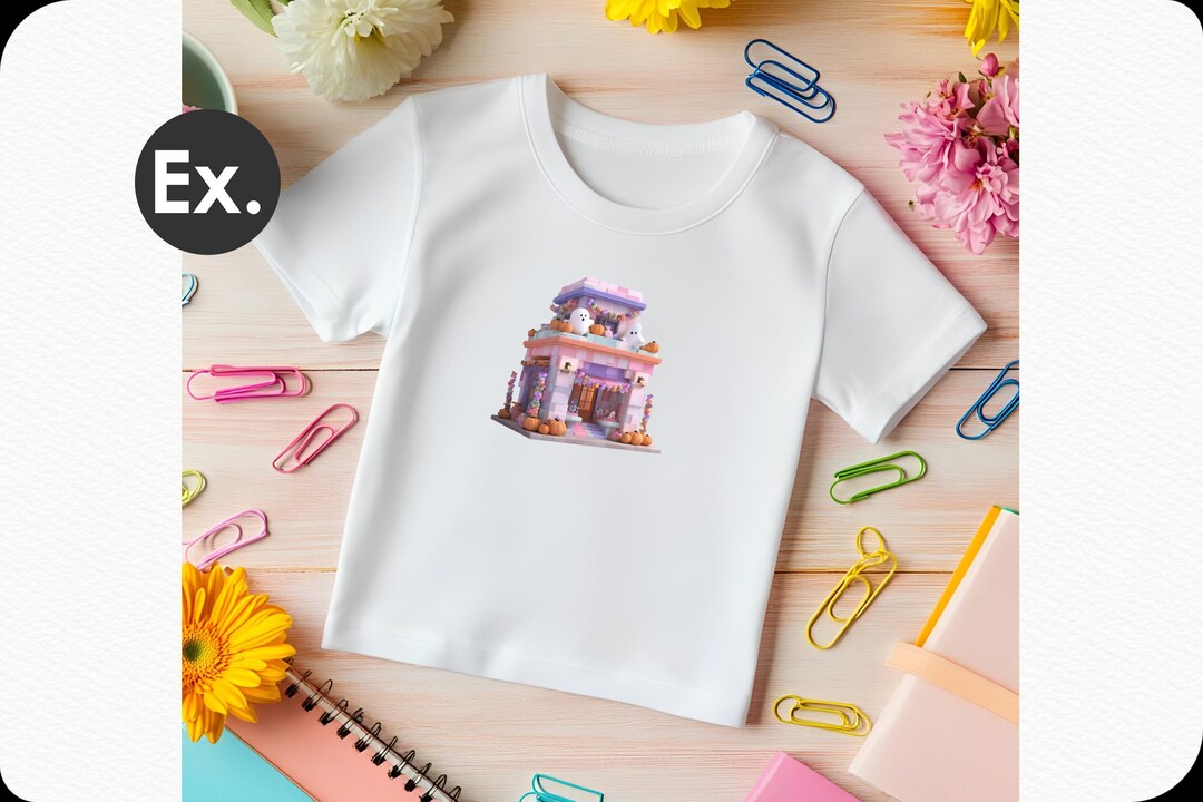 Pastel Halloween Blocky House Clipart Bundle | 10 Designs | Cute Spooky ...