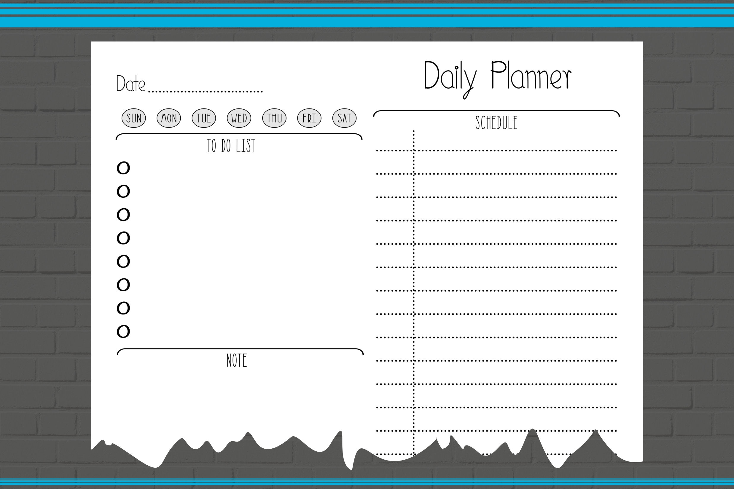 24 Hour Clock Printable24 Hour Weekly Planner24 Hour Dailymonthly ...