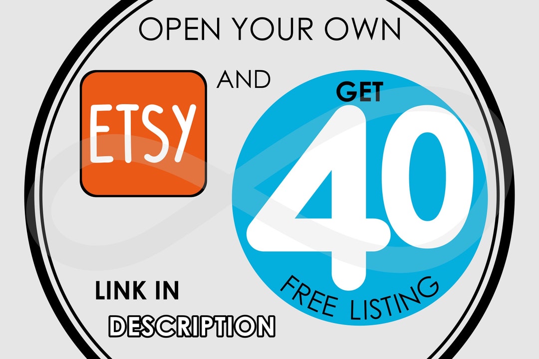 Get Free 40 Listings on Etsy When You Open New Etsy Shop,active ...