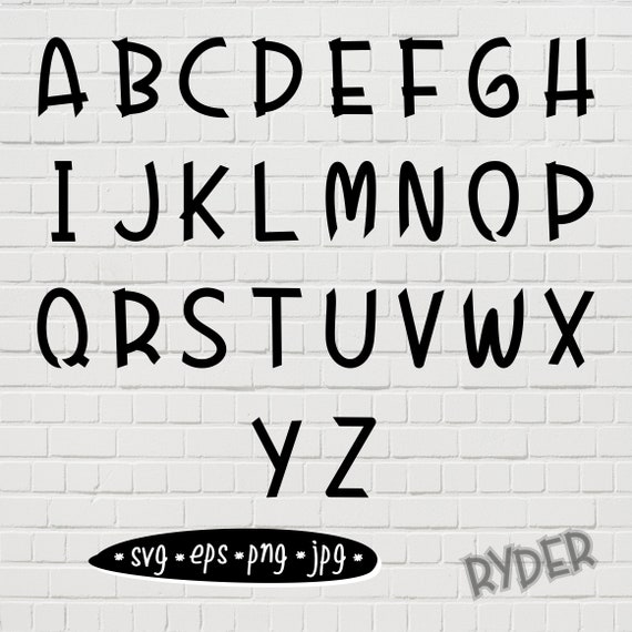 Digital Minimalism Letters Color Font For Sublimation Simple Skinny ...