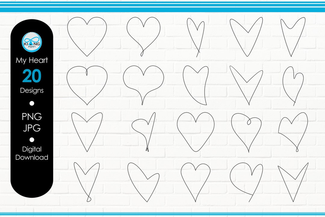 Hand Drawn Heart Clipart | Heart Png Simple | Doodle Heart Png | Hand ...