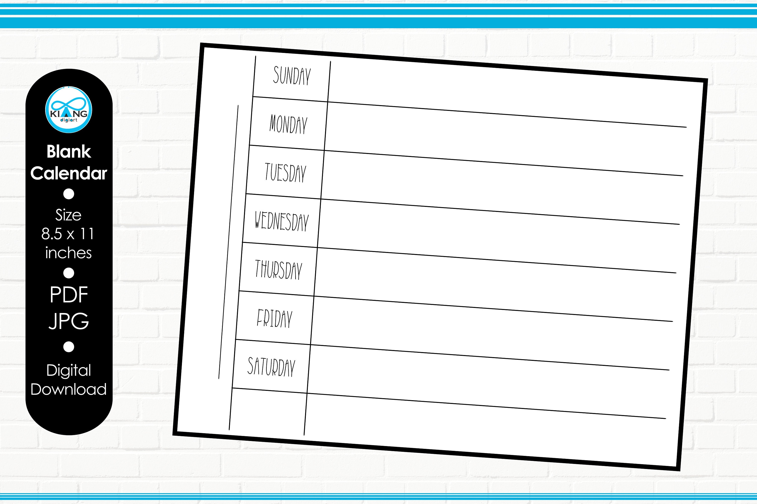 24 Hour Clock Printable|24 Hour Weekly Planner|24 Hour Daily|monthly ...
