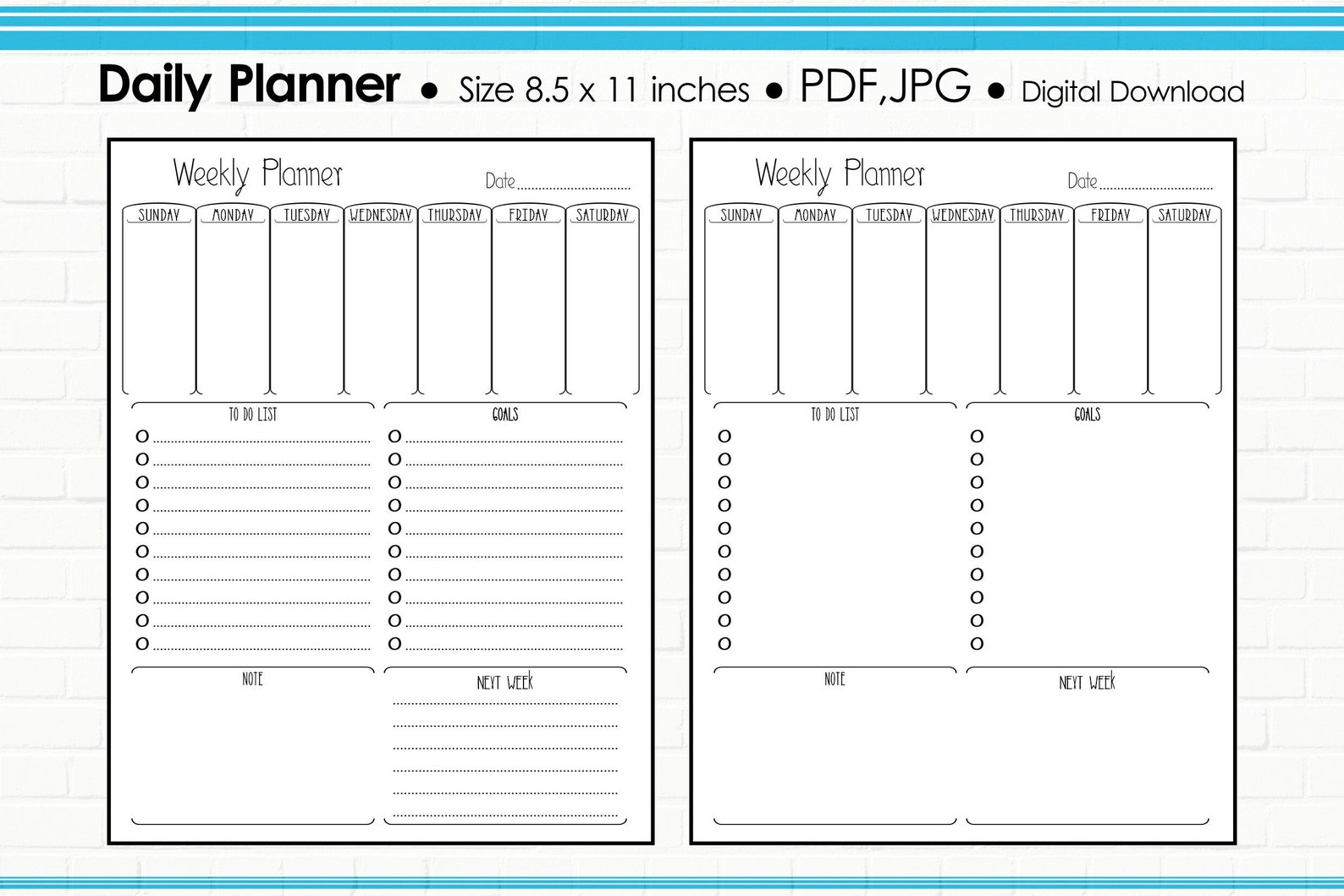 24 Hour Clock Printable24 Hour Weekly Planner24 Hour - Etsy