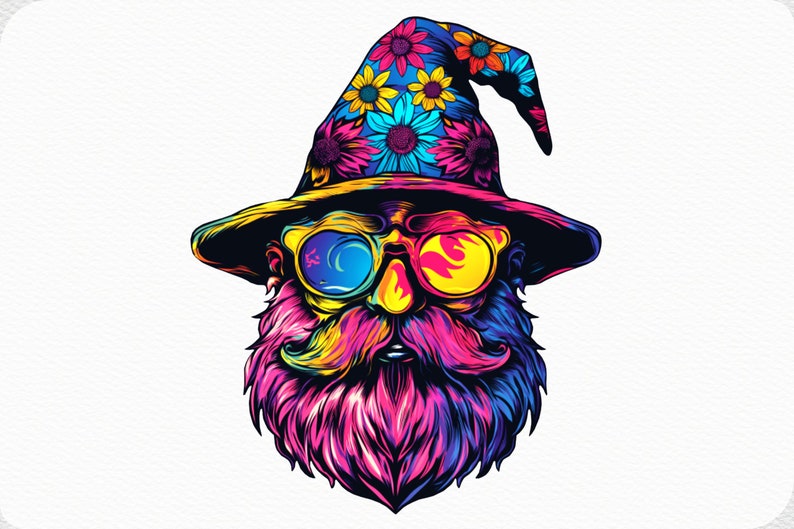 Neon Gnome Art,neon Gnome Decor,neon Garden Gnome,cute Gnomes,colorful ...