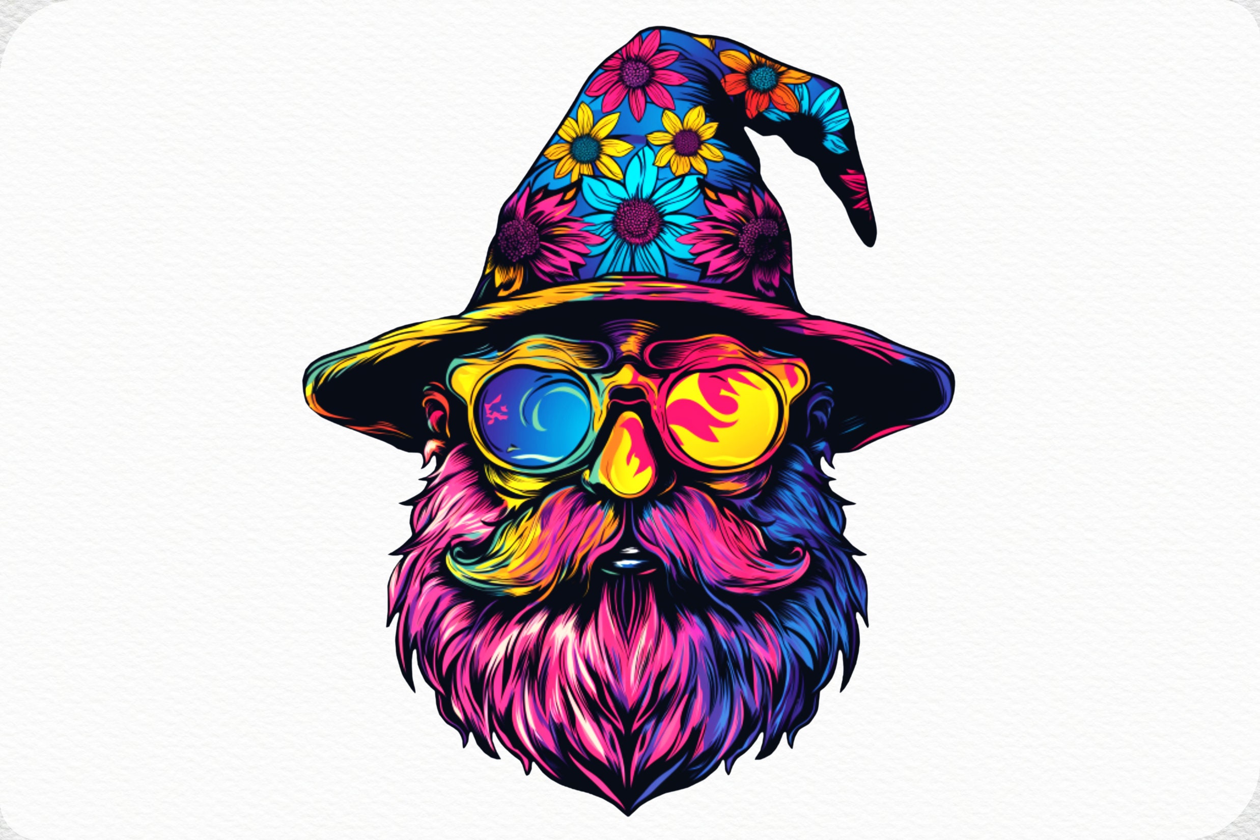 Neon Gnome Art,neon Gnome Decor,neon Garden Gnome,cute Gnomes,colorful ...