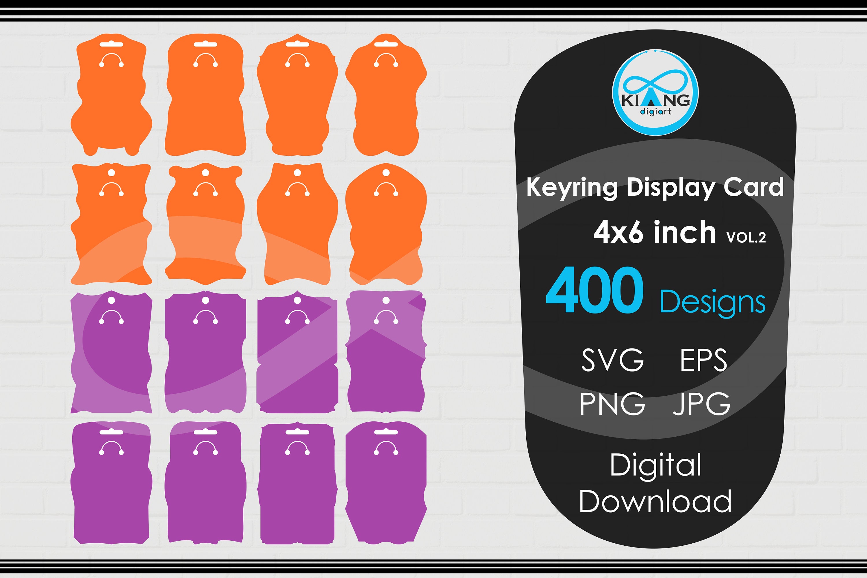 Keyring Display Card Svgkeychain Card Holder Svgkeychain - Etsy