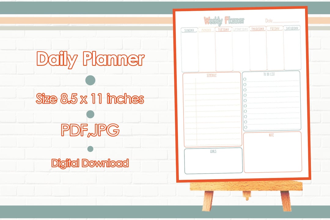 24 Hour Clock Printable24 Hour Weekly Planner24 Hour - Etsy