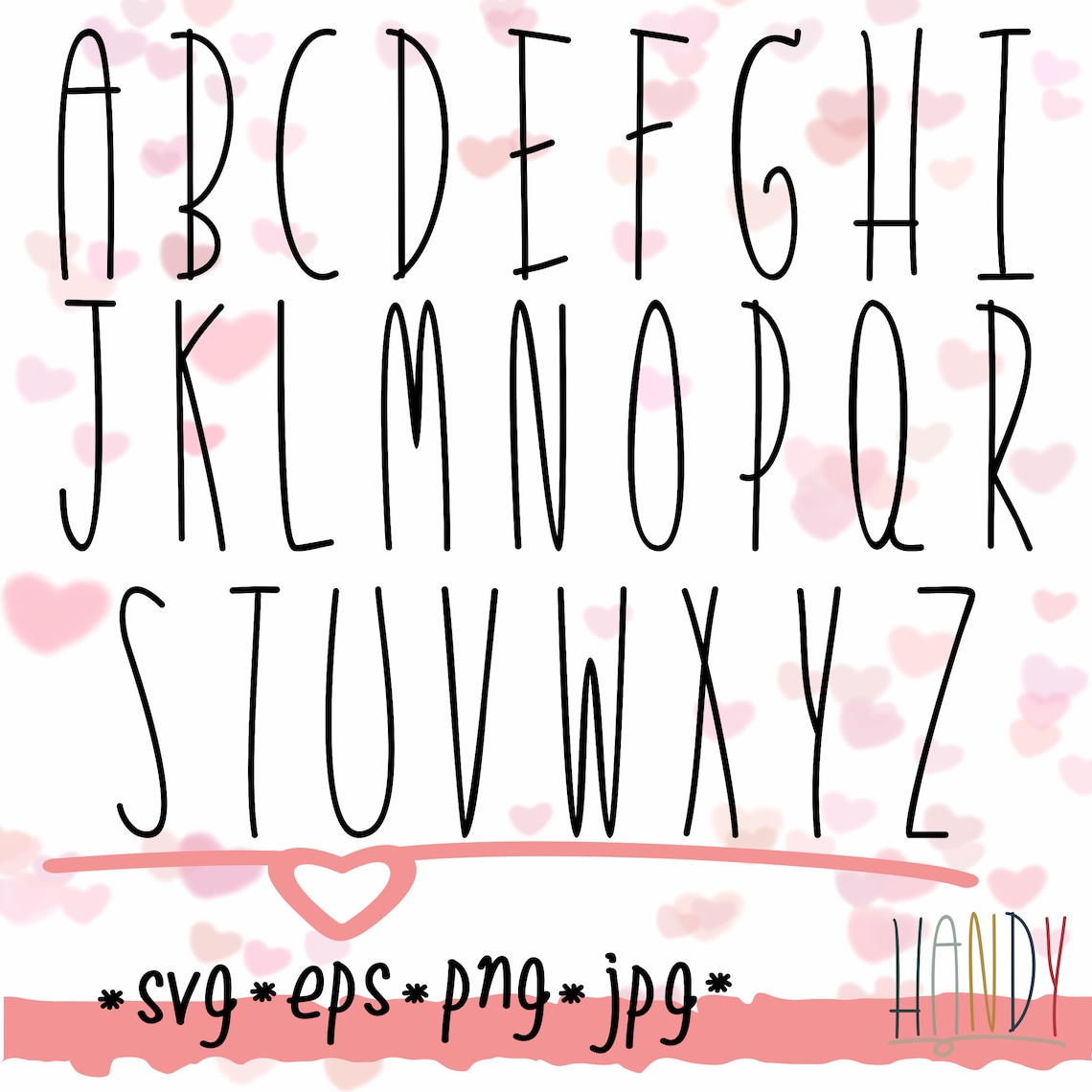 Fuente linda Svg / Letras delgadas Fuente SVG / Fuente delgada | Etsy
