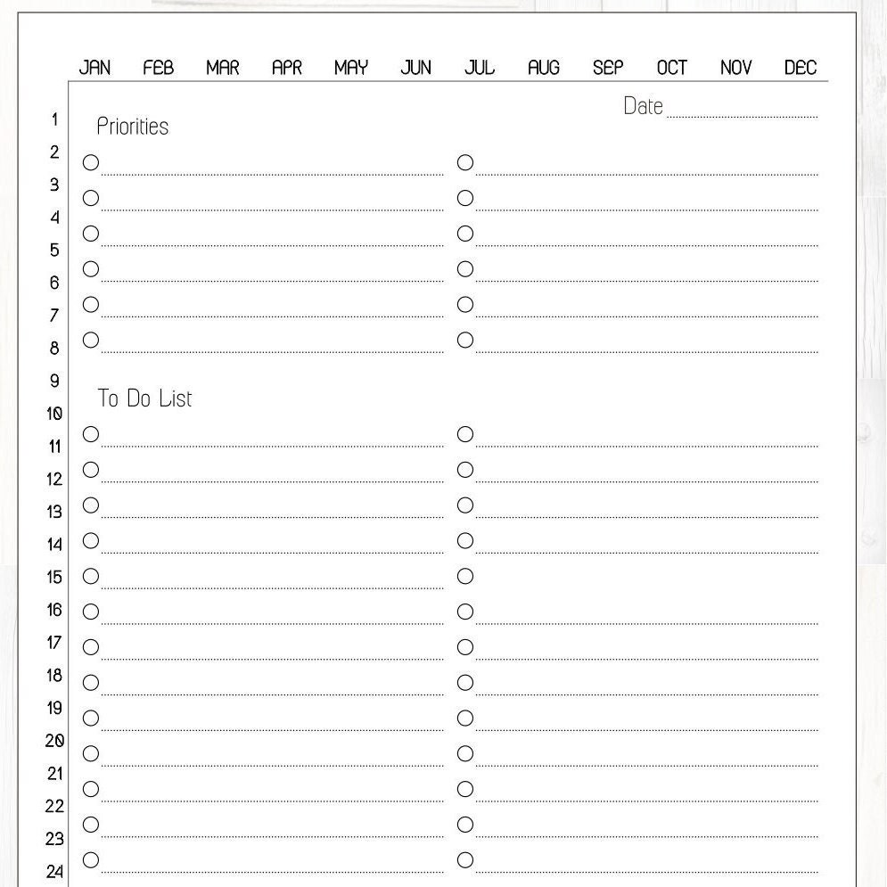Printable To-do List,daily Planner With To-do List,productivity Planner ...