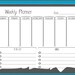 24 Hour Clock Printable|24 Hour Weekly Planner|24 Hour Daily|monthly ...