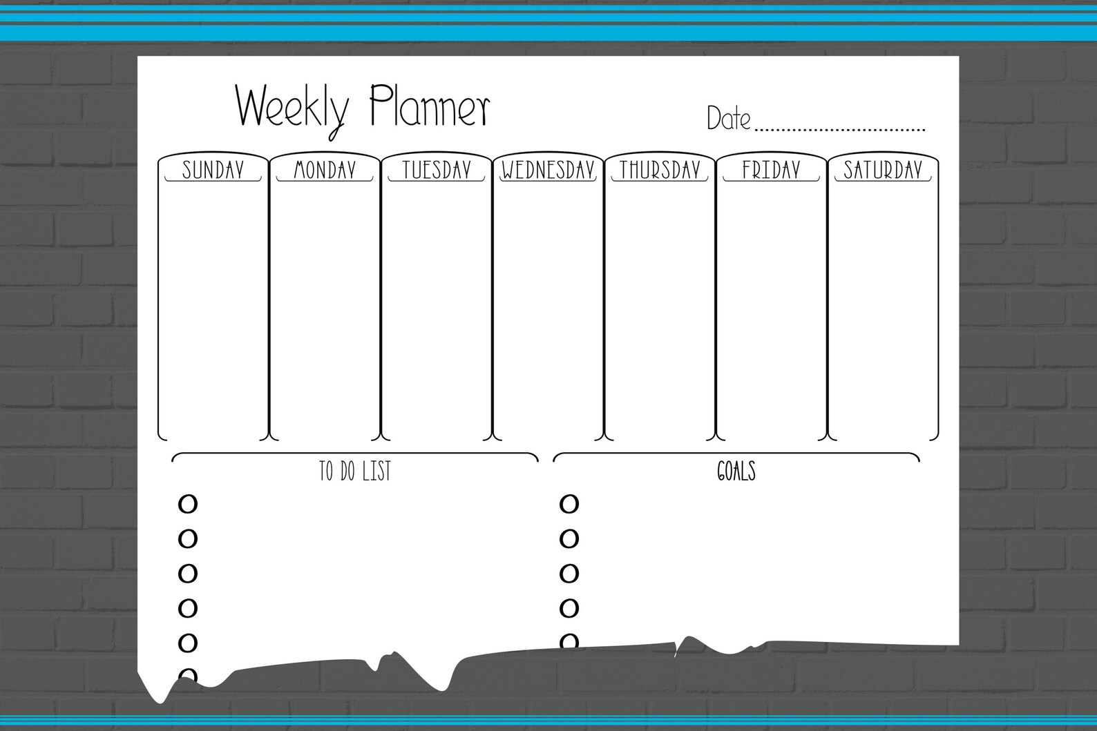 24 Hour Clock Printable|24 Hour Weekly Planner|24 Hour Daily|monthly ...