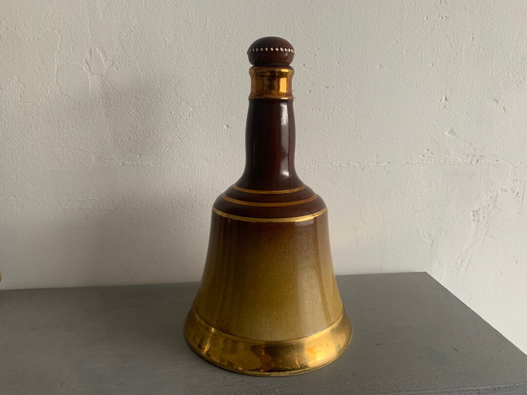 Bells Whisky ceramic bottle - bell shaped bottle. Bell decanter ...