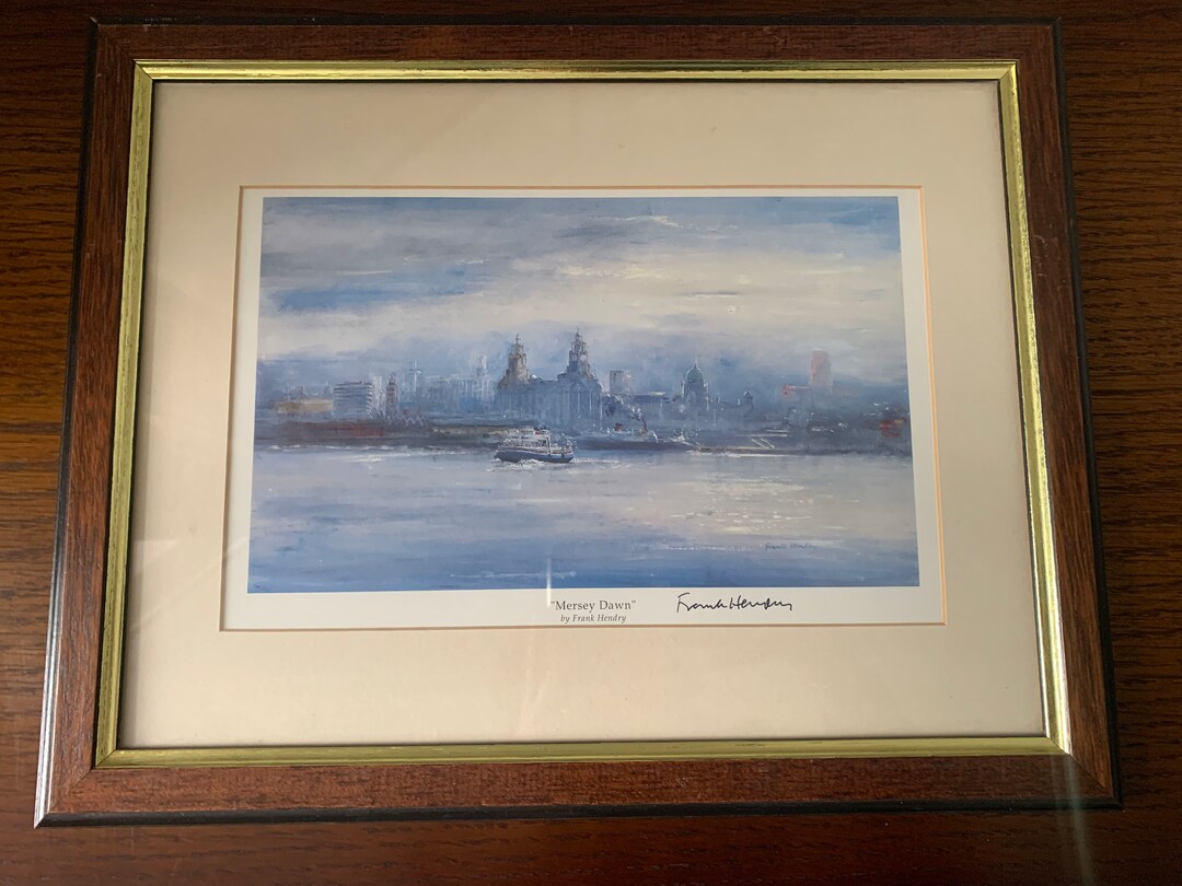 Vintage Frank Hendry Signed Print Mersey Dawn. Liverpool River - Etsy