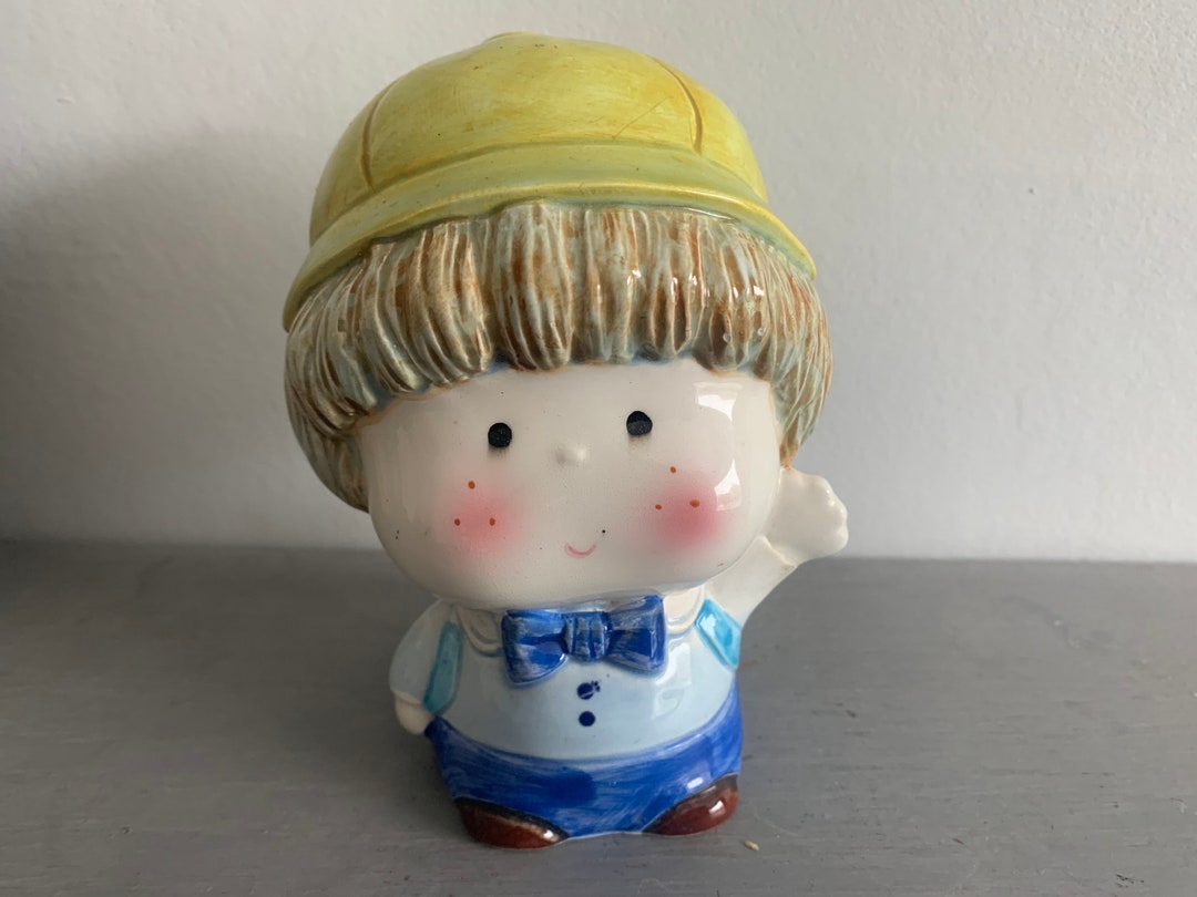 Kitsch Japanese Boy Money Box in the Design of a Little School Boy in a ...