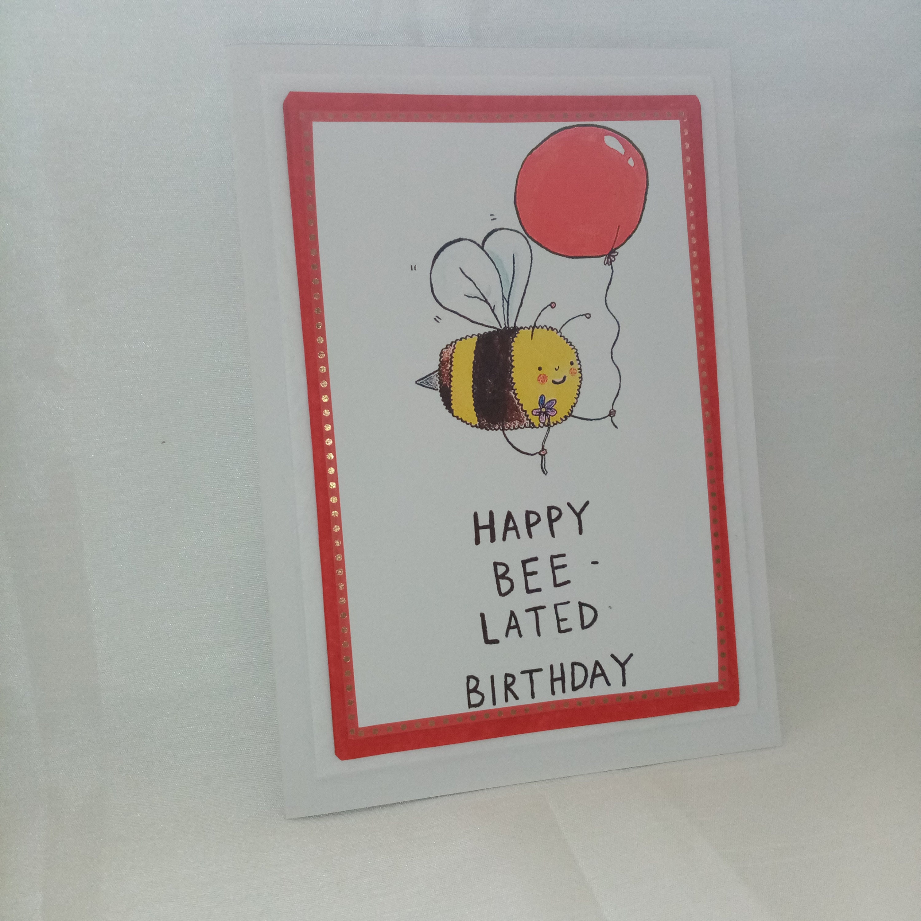 Happy Bee Lated Birthday - Etsy