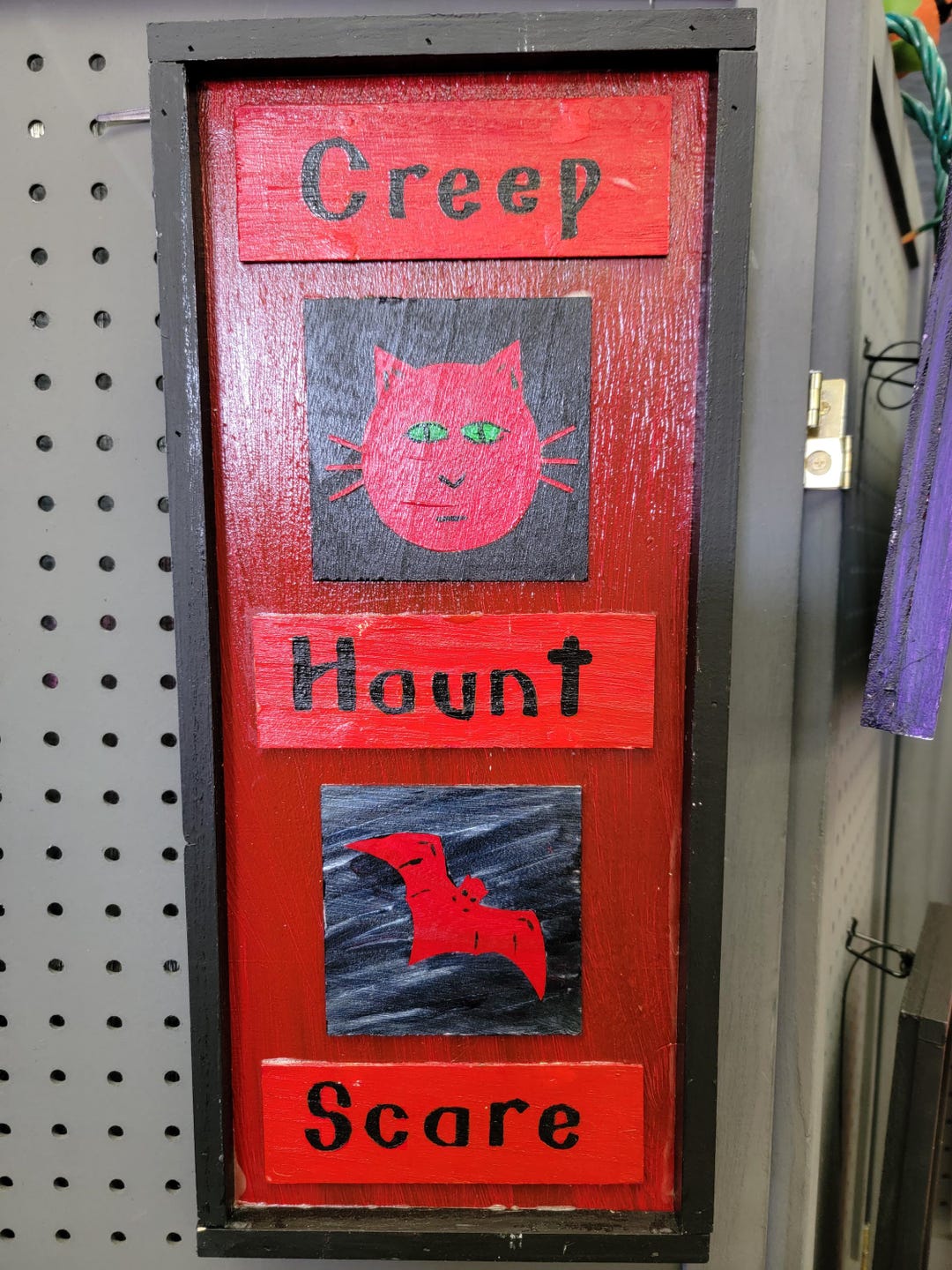 Creep Haunt Scare Wall Decor - Etsy