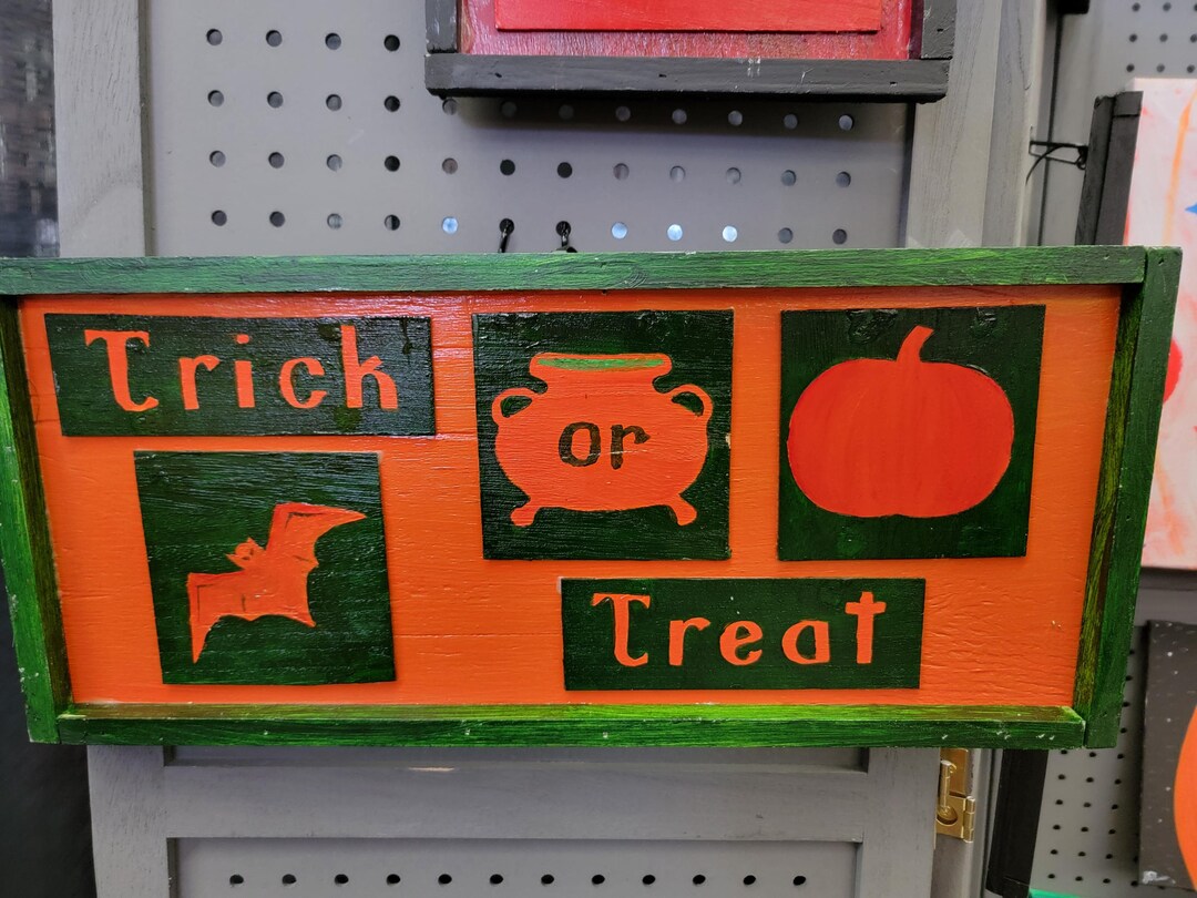 Trick-or-treat Wall Decor - Etsy