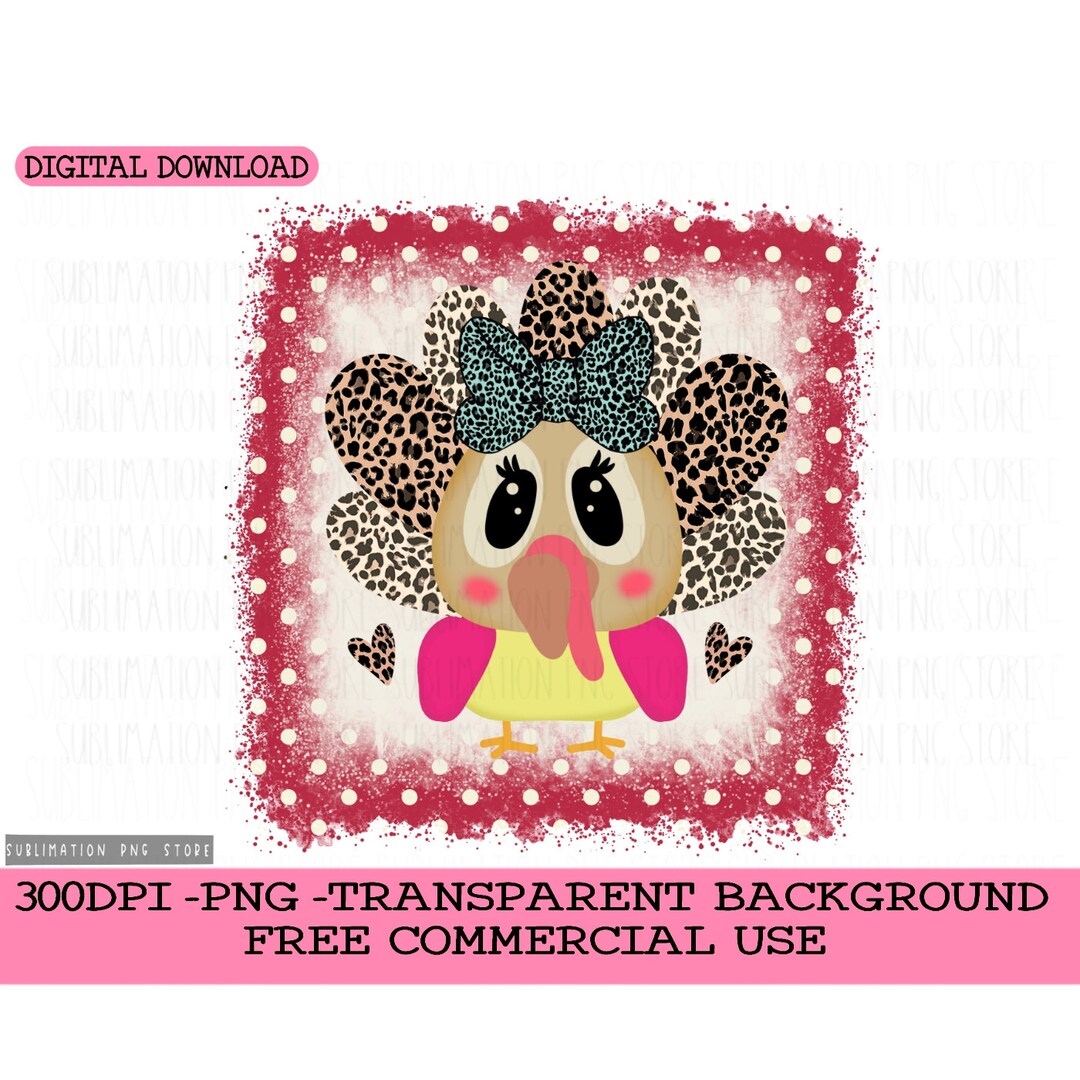 Turkey Png Sublimation Design Digital Download Thanksgiving - Etsy