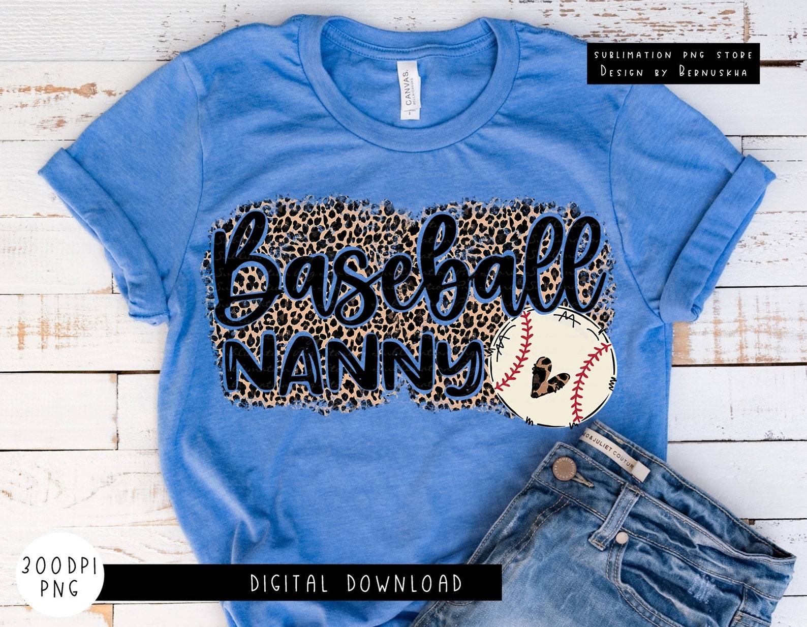 Baseball Nanny Png Sublimation Design Download Baseball Nanny - Etsy
