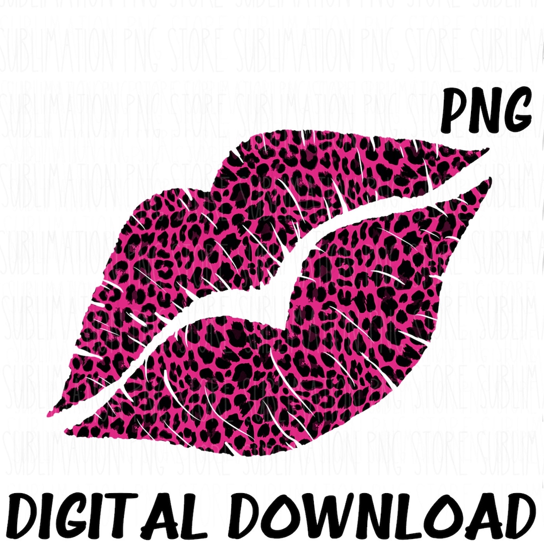Leopard Lips Png Sublimation Designs Cheetah Lips Png Digital Download ...