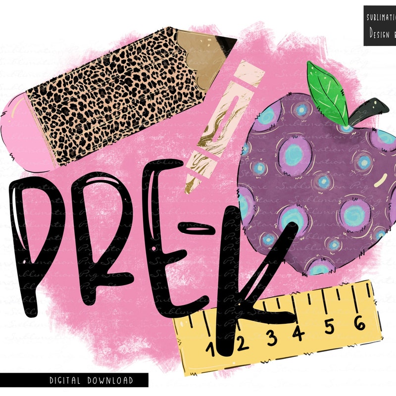 Pre K Png File - Etsy