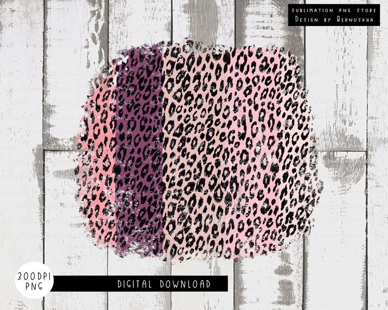 Distressed Leopard Background Sublimation Design Download - Etsy