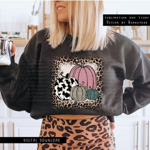 Leopard Pumpkin Sublimation Design Digital Download, Halloween Pumpkin ...