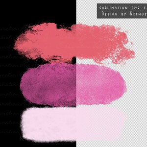 Watercolor Brush Strokes Clipart, Paint Brush Strokes Png Clipart, Pink ...