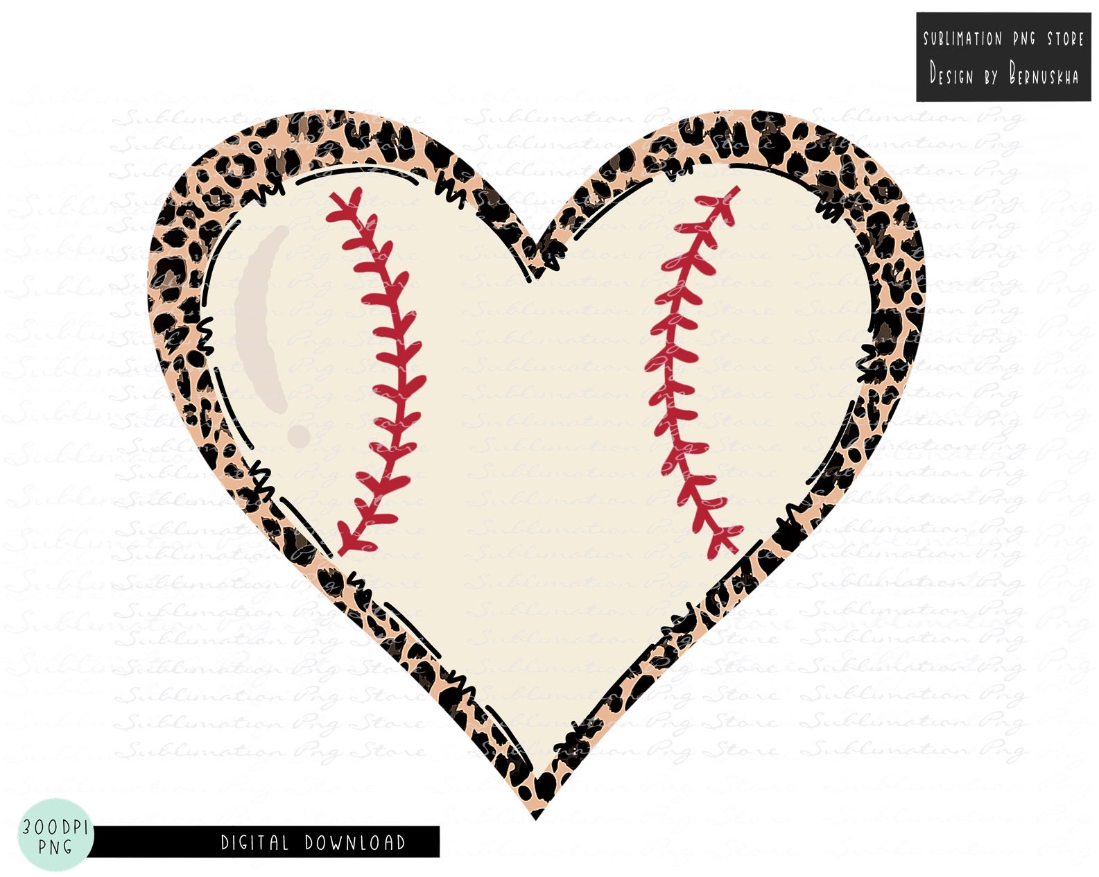 Baseball Heart Png Sublimation Design Download Baseball Png - Etsy