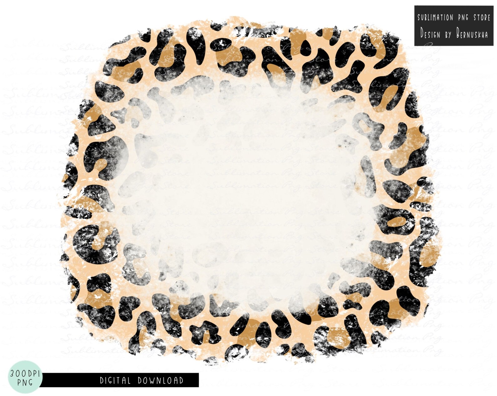 Distressed Leopard Background Png Sublimation Design Download - Etsy
