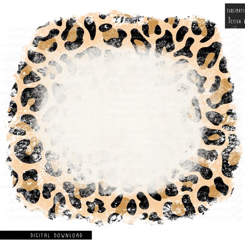 Grunge Leopard Background PNG Distressed Cheetah Backsplash - Etsy