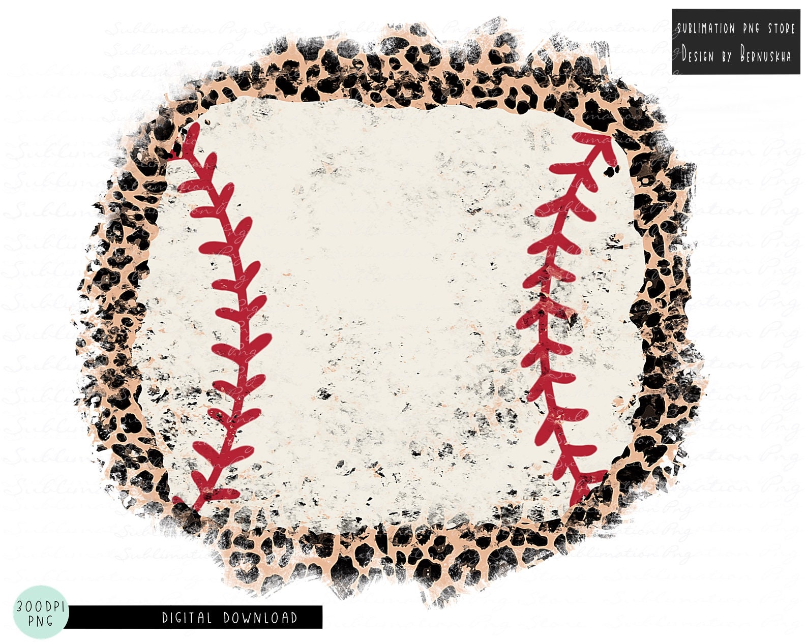 Distressed Leopard Baseball Background Sublimation Design - Etsy