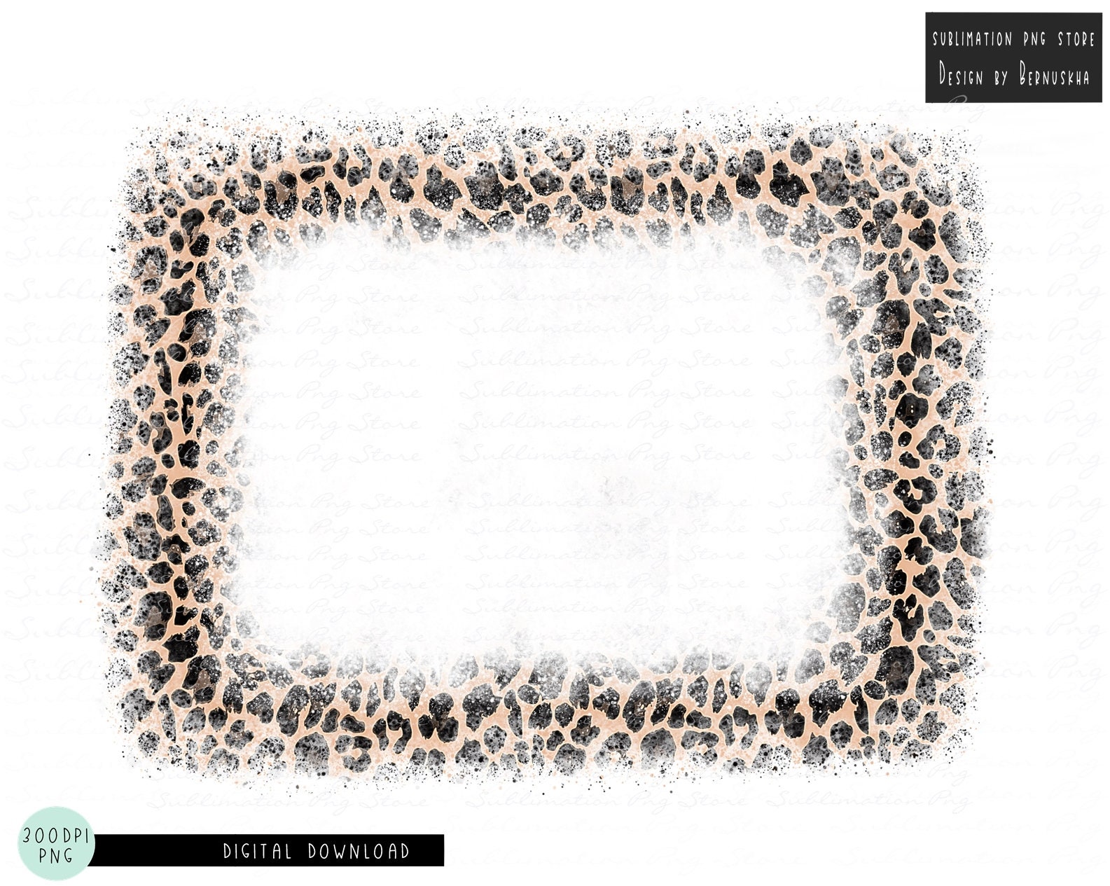 Distressed Leopard Background Sublimation Design Download - Etsy