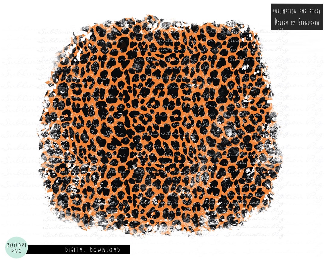Distressed Leopard Background Sublimation Design Download - Etsy