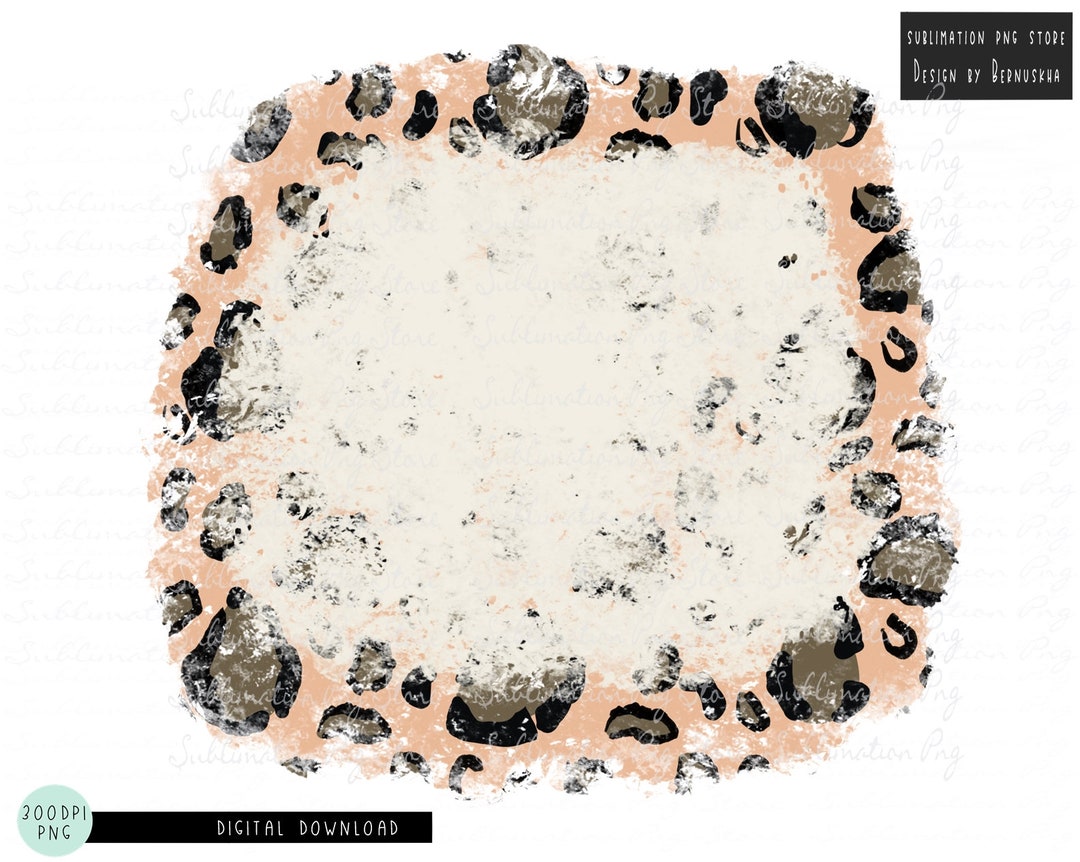 Distressed Leopard Background Sublimation Design Download - Etsy