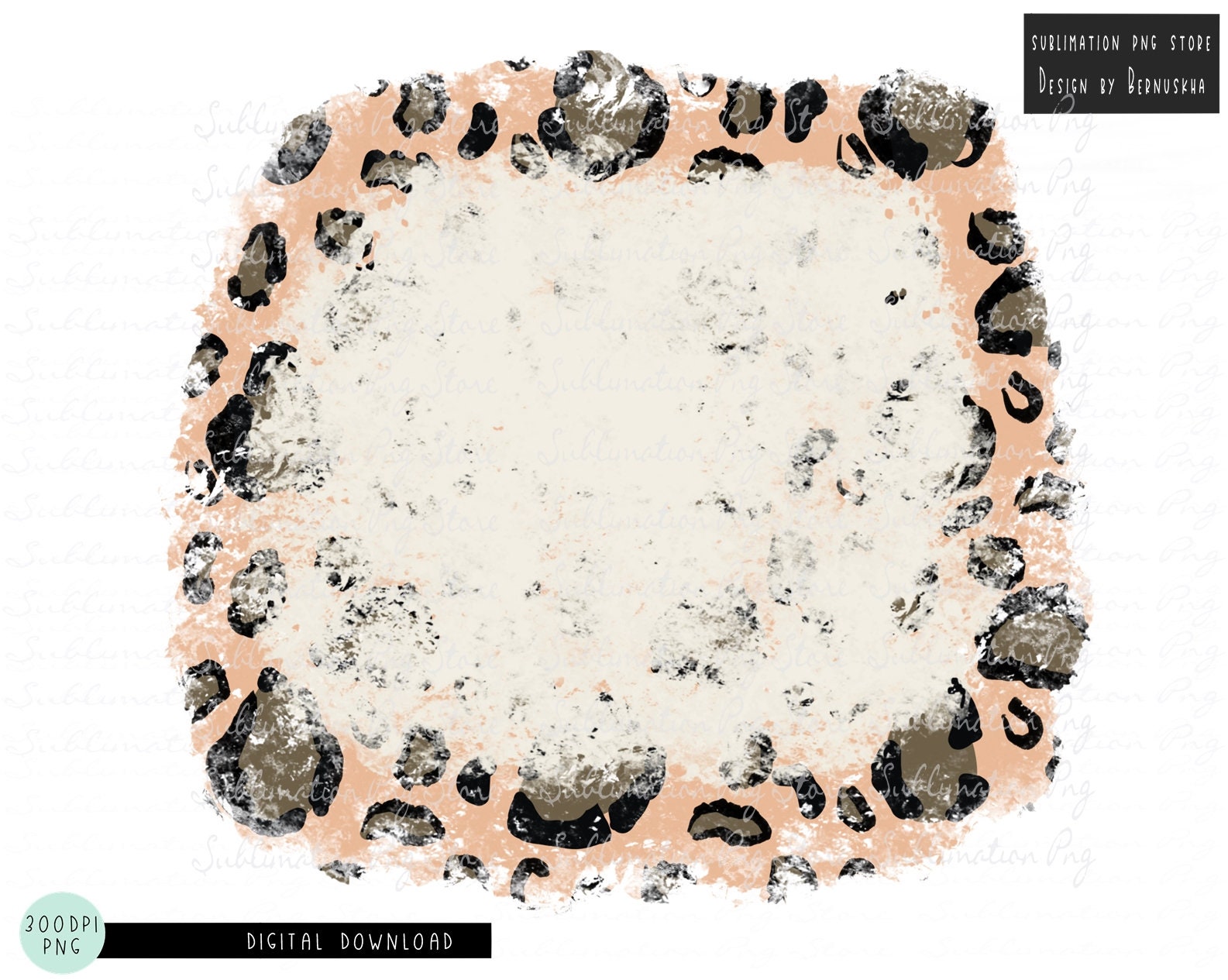 Distressed Leopard Background Sublimation Design Download - Etsy